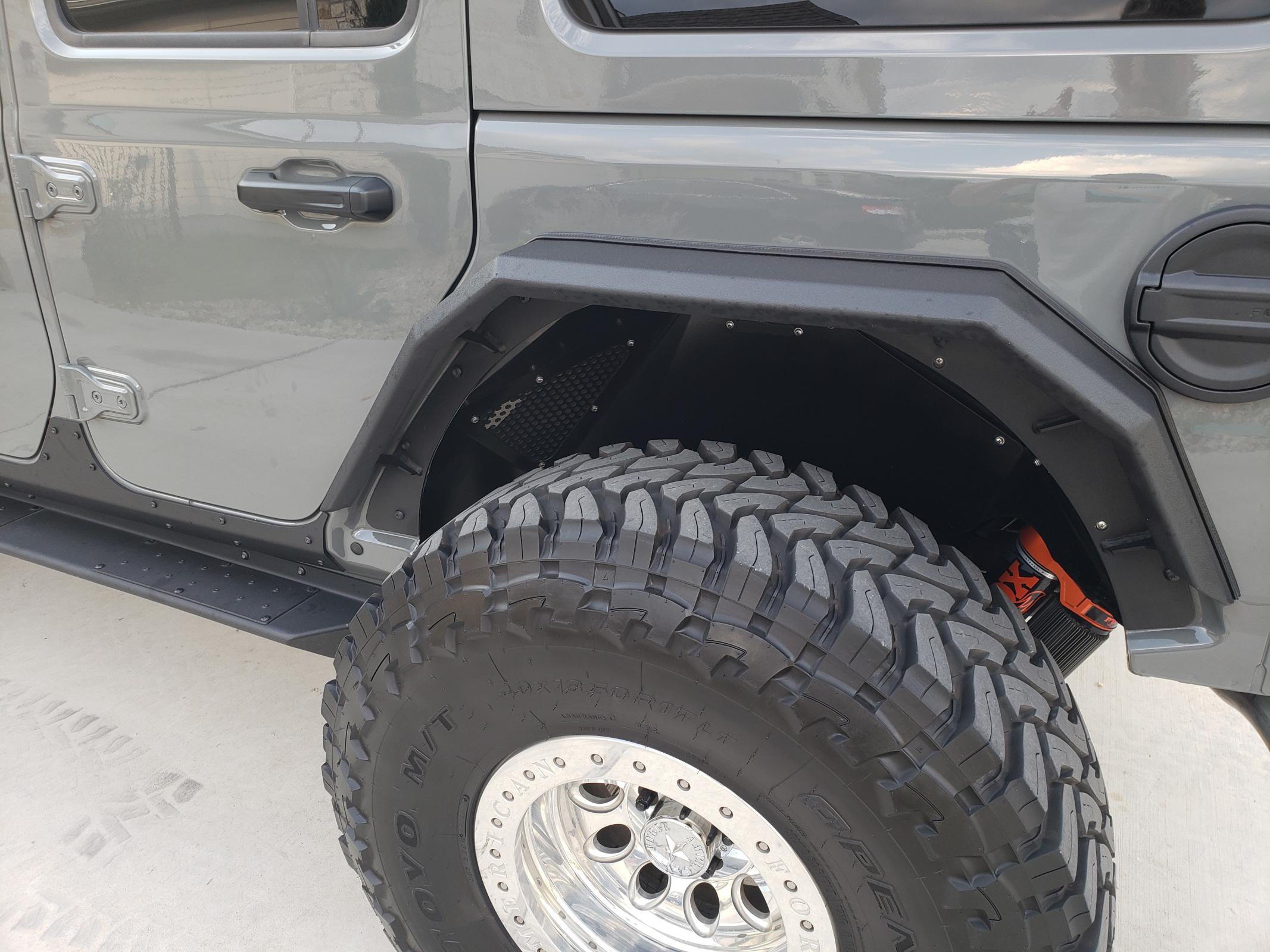 Jeep JL Rear Fender Flares For 18-Pres Wrangler JL Black Ravager Series ...