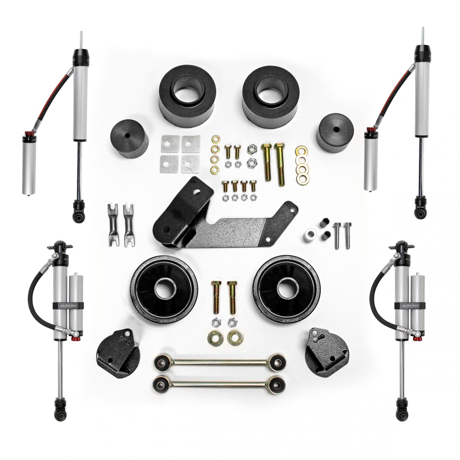 2.5 Inch Spacer Lift Kit with Monotube Reservoir Shocks 07-18 Jeep ...