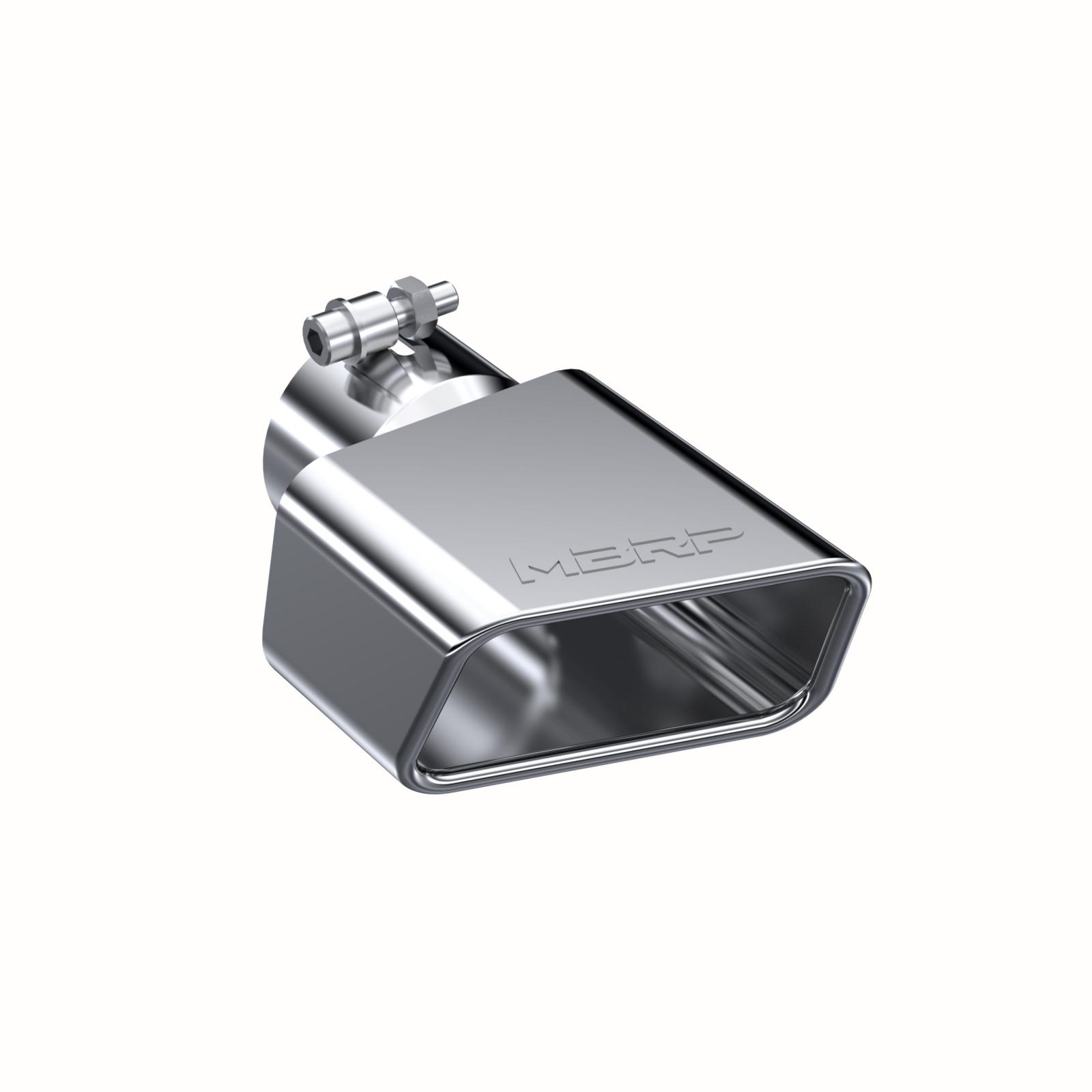 Exhaust Tip 4 3/4 Inch X 3 Inch ID Rectangle Angled Cut 3 Inch O.D ...